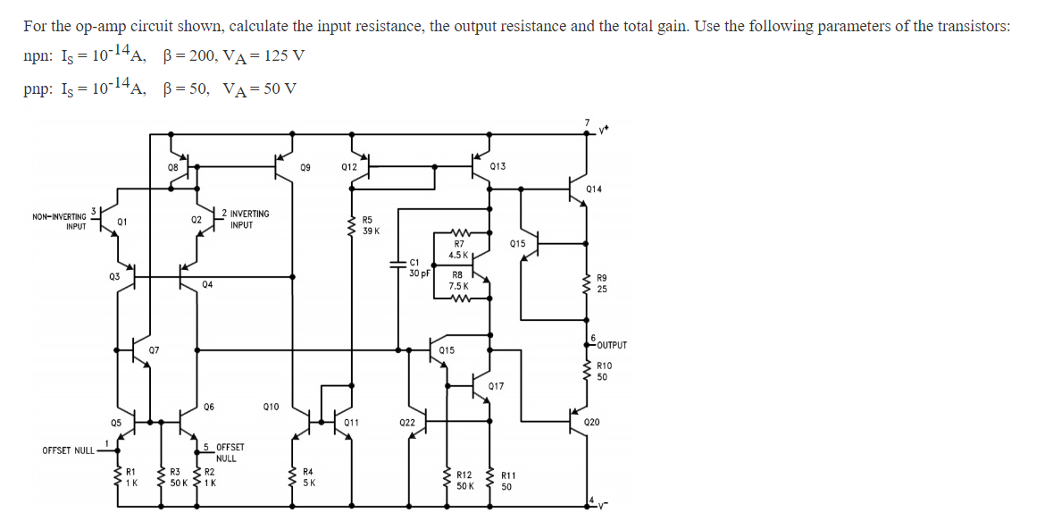 For the op-amp circuit shown, calculate the input | Chegg.com