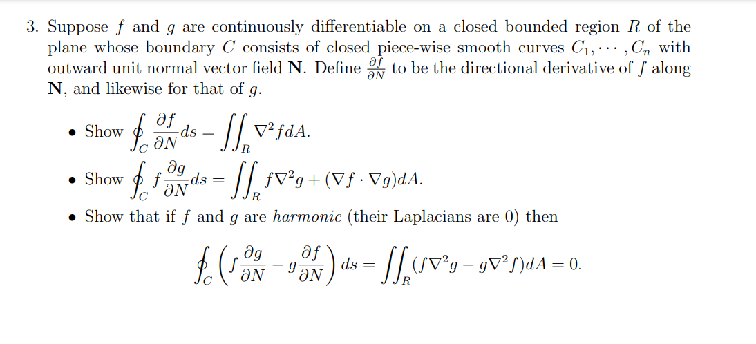 Solved 3. Suppose f and g are continuously differentiable on | Chegg.com