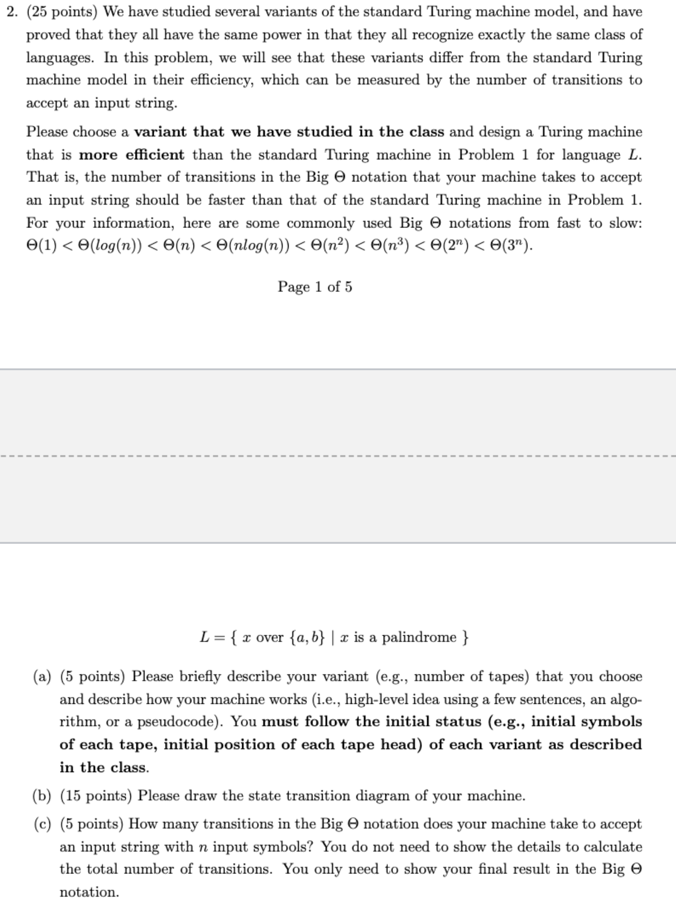 Solved (25 ﻿points) We ﻿have studied several variants of | Chegg.com
