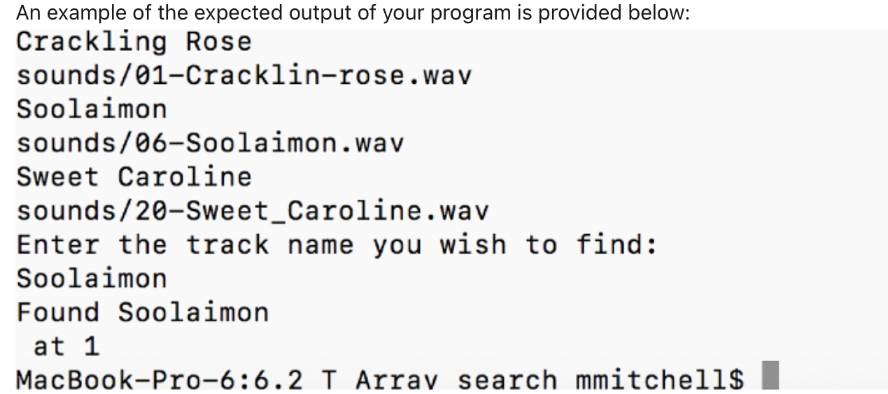 Solved This task build on 5.1P Track File Handling where you | Chegg.com