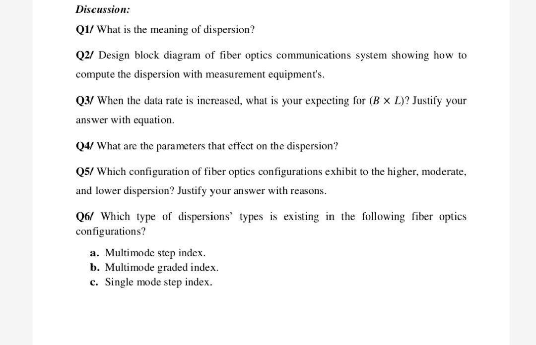 Solved Q2/ Design block diagram of fiber optics | Chegg.com