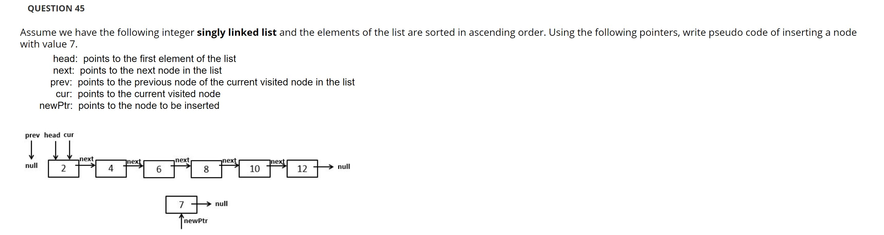 Solved QUESTION 45 Assume we have the following integer | Chegg.com