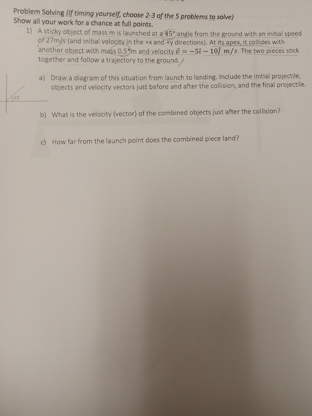 Solved Problem Solving If Timing Yourself Choose 2 3 Of