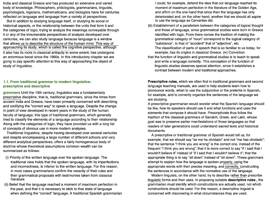 Solved Create four linguistic rules: one prescriptive and | Chegg.com