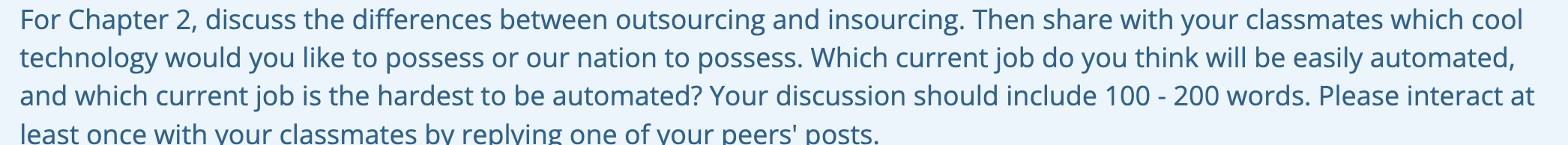 Solved For Chapter 2, discuss the differences between | Chegg.com