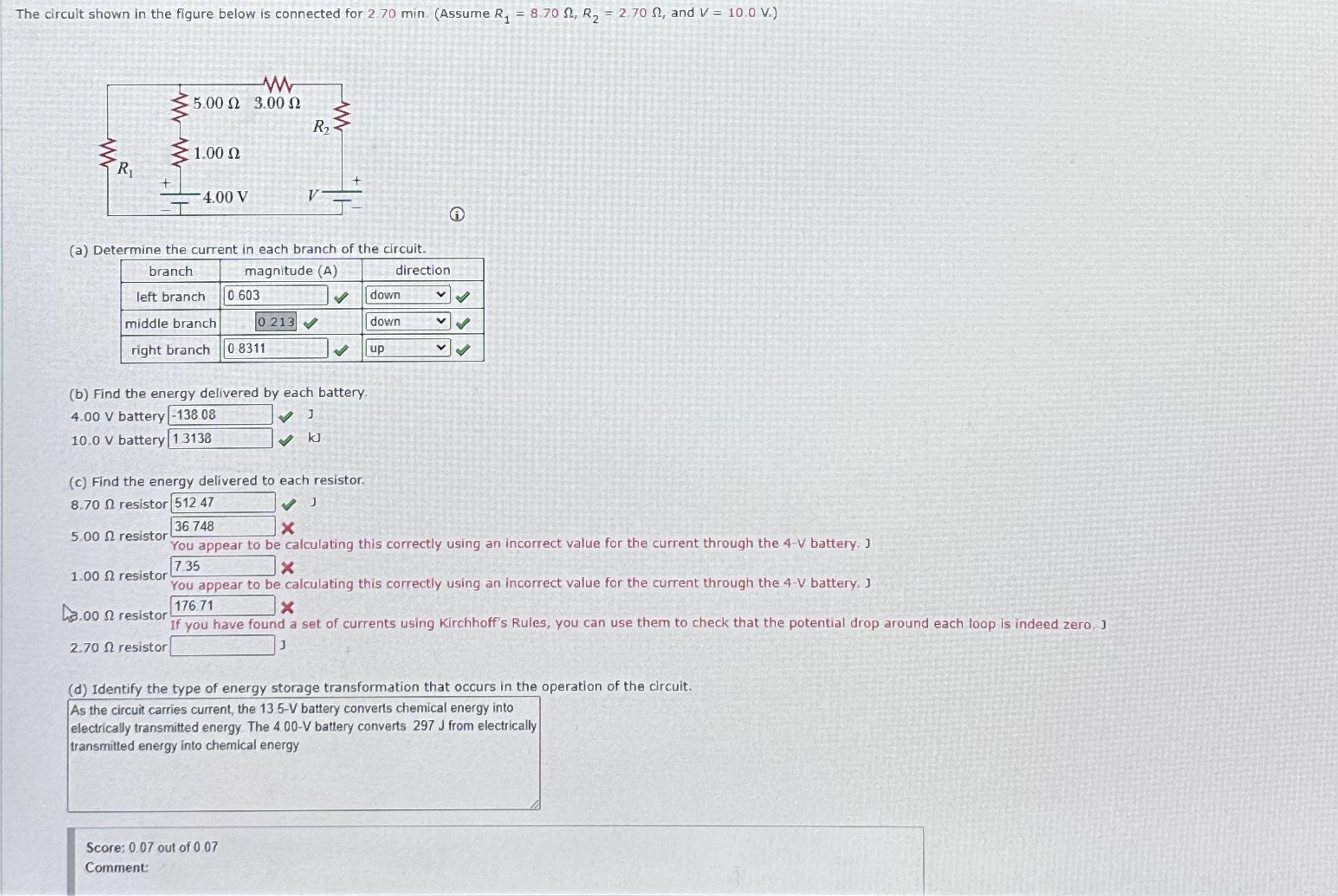 Solved The circuit shown in the figure below is connected | Chegg.com