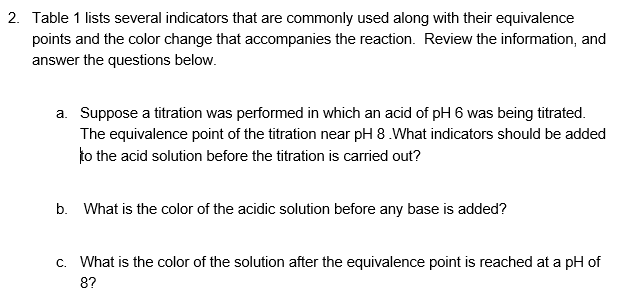 Solved Table 1 lists several indicators that are commonly | Chegg.com