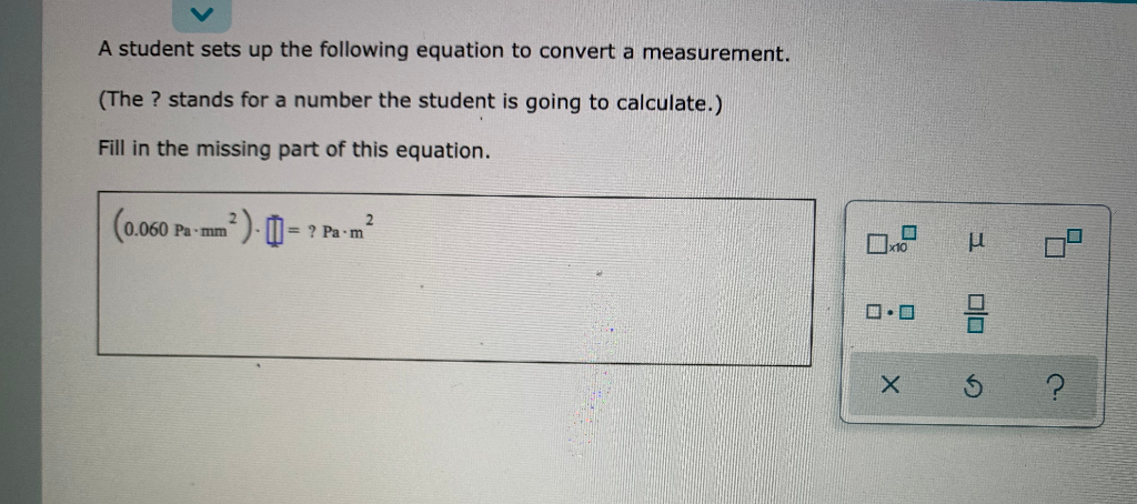 Solved A student sets up the following equation to convert a | Chegg.com
