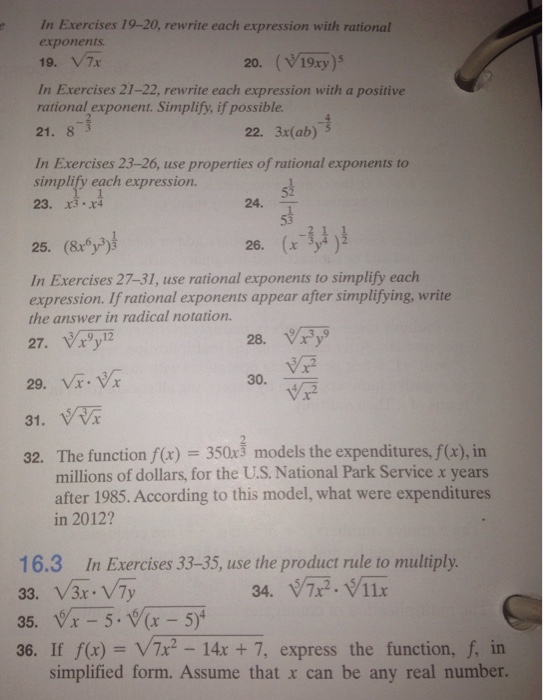 Solved In Exercises 19-20, rewrite each expression with | Chegg.com
