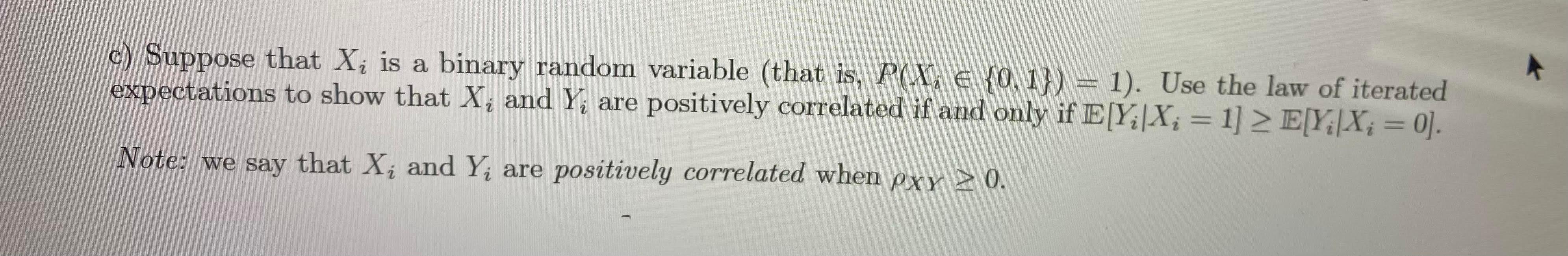 Solved Suppose that Xi is a binary random variable. Use the | Chegg.com