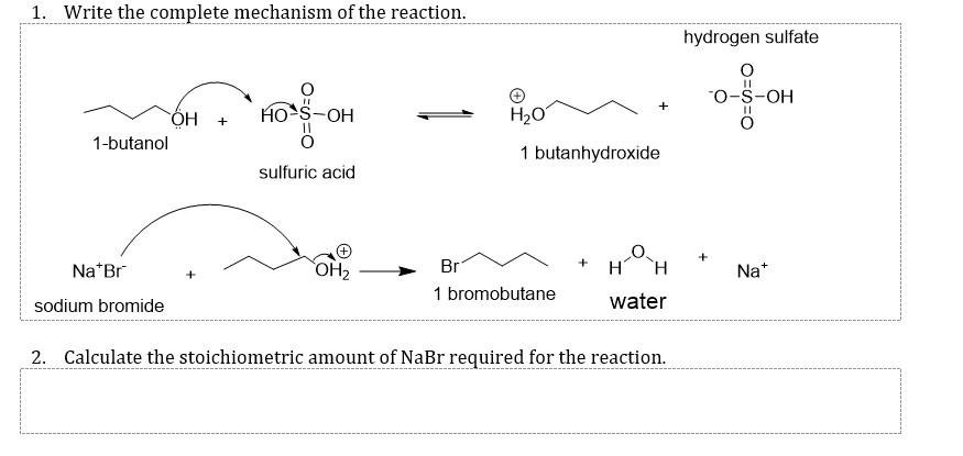 Solved 2. To a 100 ml RBF add 17.0 g of NaBr followed by | Chegg.com