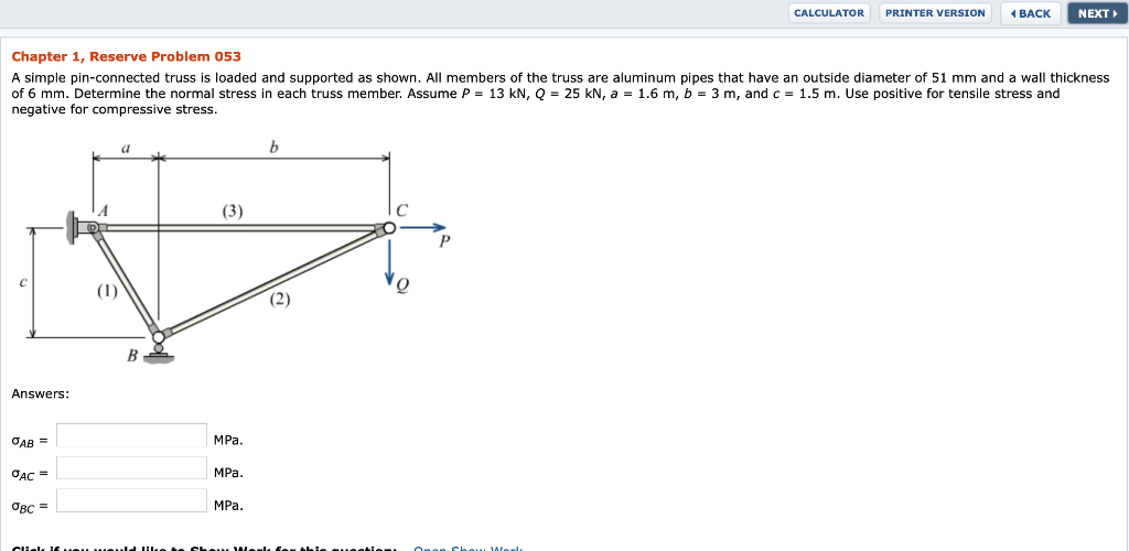Solved CALCULATOR PRINTER VERSION BACK NEXT Chapter 1, | Chegg.com