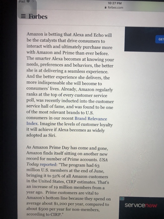 Solved Write a one page paper on how Amazon built a strong | Chegg.com