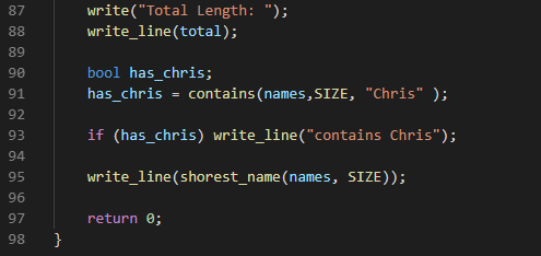 Solved When im trying to output a shortest input, it | Chegg.com