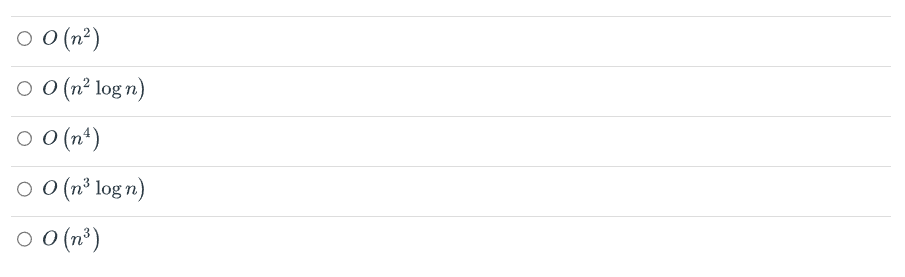 Solved What is the worst case running time of the following | Chegg.com
