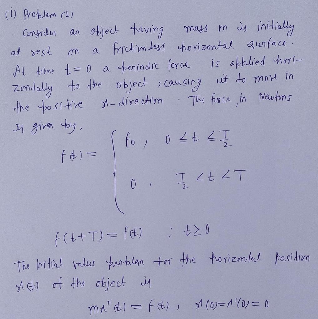 Solved Please solve the problem using laplace and ilaplace | Chegg.com