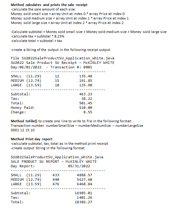 Solved PROJECT REQUIREMENT IF YOU DO NOT HAVE THE UML and | Chegg.com