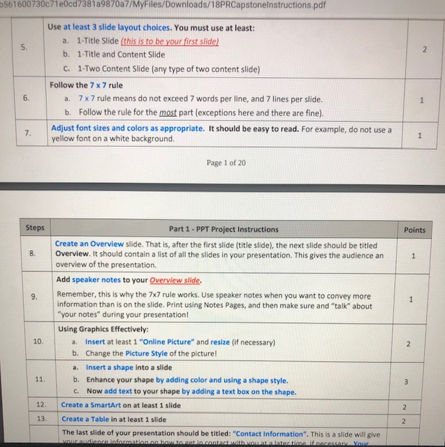 This module includes the following four projects to | Chegg.com