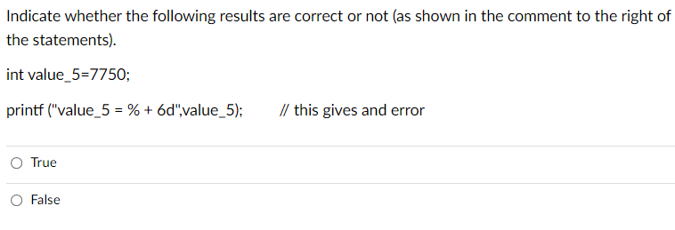 Solved Indicate whether the following results are correct or | Chegg.com