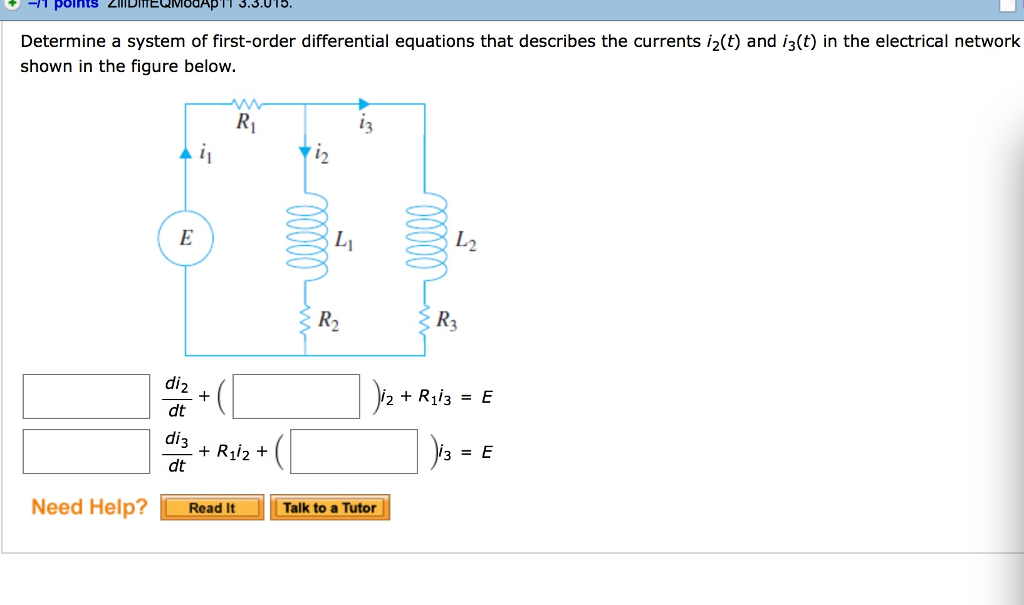 Solved Determine a system of first-order differential | Chegg.com