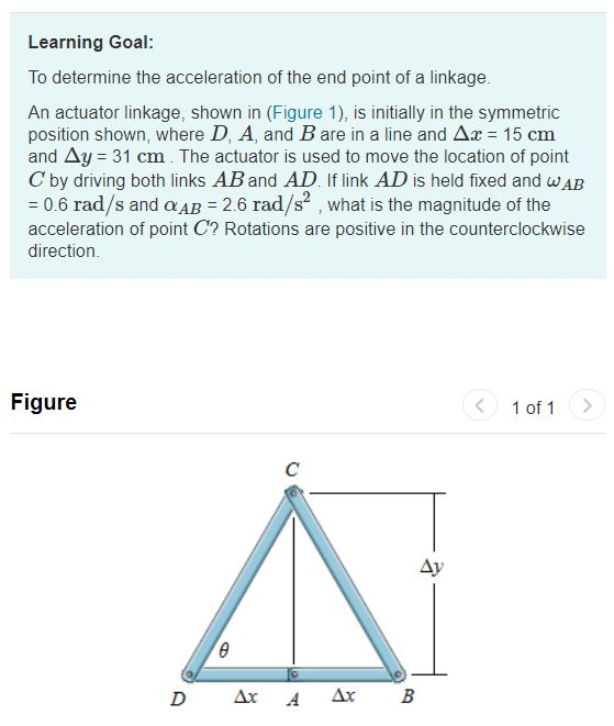 Solved a. To determine the acceleration at point C, the | Chegg.com