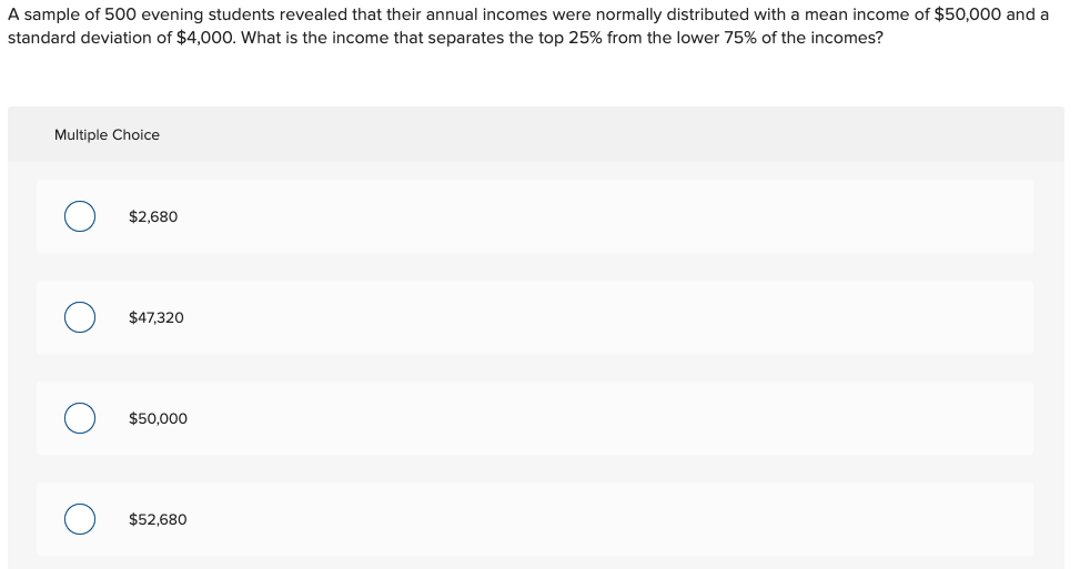 Solved A sample of 500 evening students revealed that their | Chegg.com