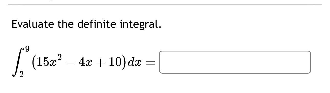 Solved Evaluate the definite integral. | Chegg.com