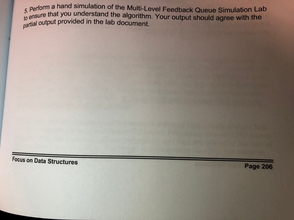 Solved « Computer Lab: Multi-Level Feedback Queue Simulation | Chegg.com