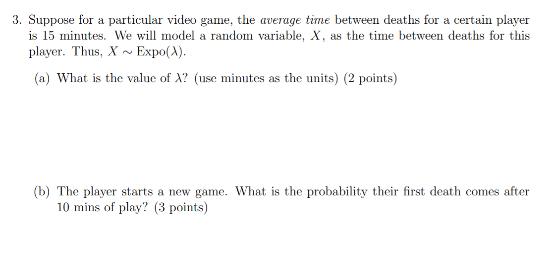 Solved 3 Suppose For A Particular Video Game The Average Chegg solved-3-suppose-for-a-particular-video-game-the-average-chegg
