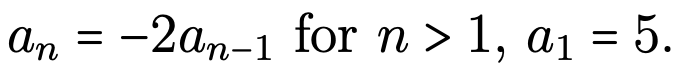 Solved For each of the following, solve the given recurrence | Chegg.com