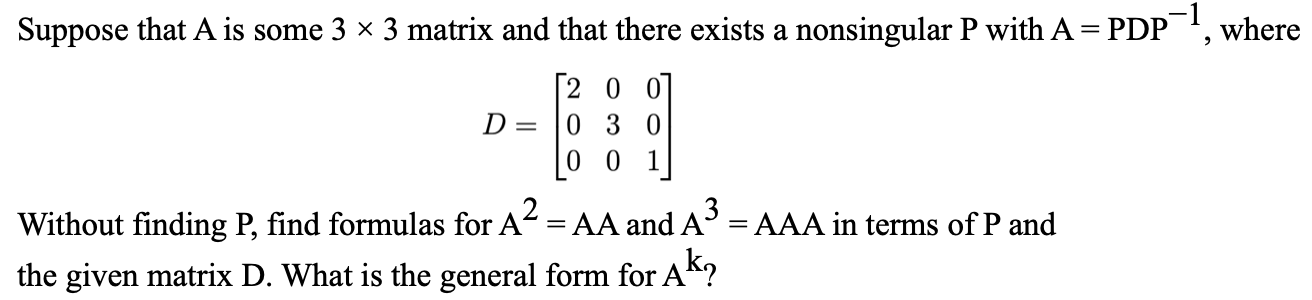 Solved Suppose that A is some 3×3 matrix and that there | Chegg.com