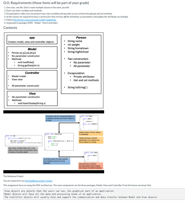 O.O. Requirements (these items will be part of your | Chegg.com