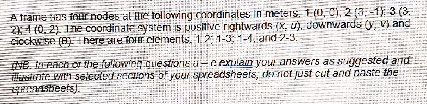 Solved b. If nodes 2, 3 and 4 are pinned supports (free to | Chegg.com