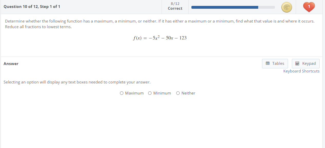 Solved Determine whether the following function has a | Chegg.com