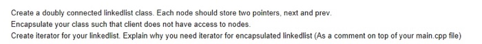 Solved Can anyone plz help me to create an Iterator Class | Chegg.com