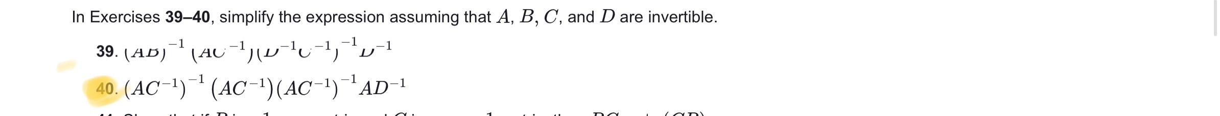 Solved In Exercises 39–40, simplify the expression assuming | Chegg.com