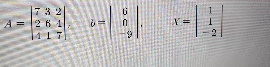 Solved Find the solution of the following linear equation Ax | Chegg.com