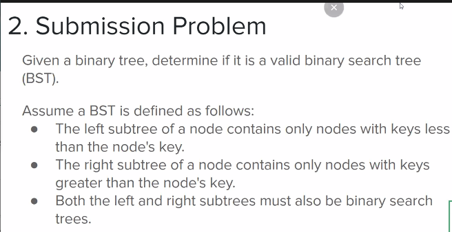 Solved 2. Submission Problem Given a binary tree, determine | Chegg.com