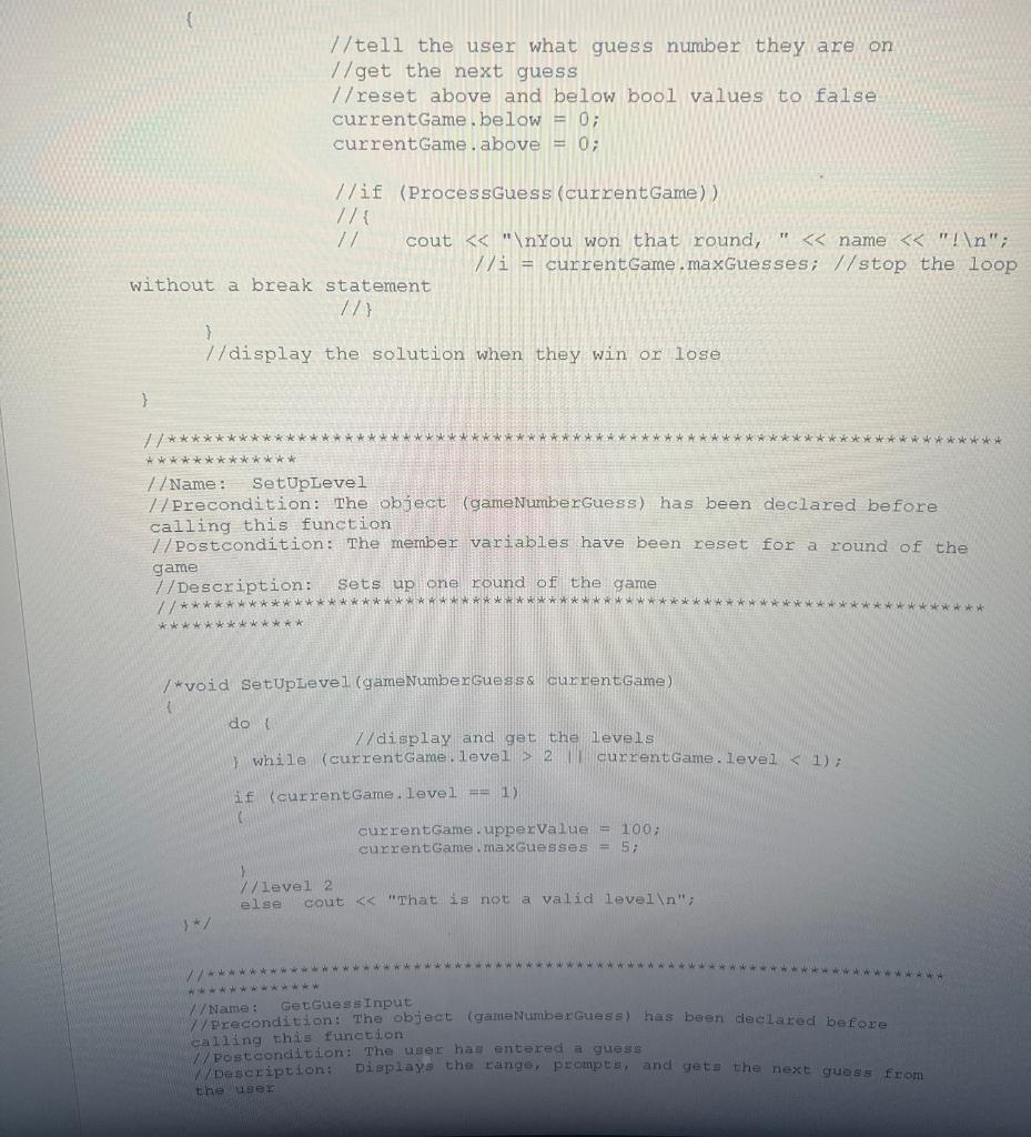 COP 3014-program 5- game, number guess array | Chegg.com