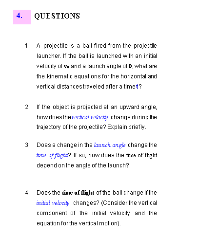 Solved Experiment Projectile Motion Projectile Motion | Chegg.com