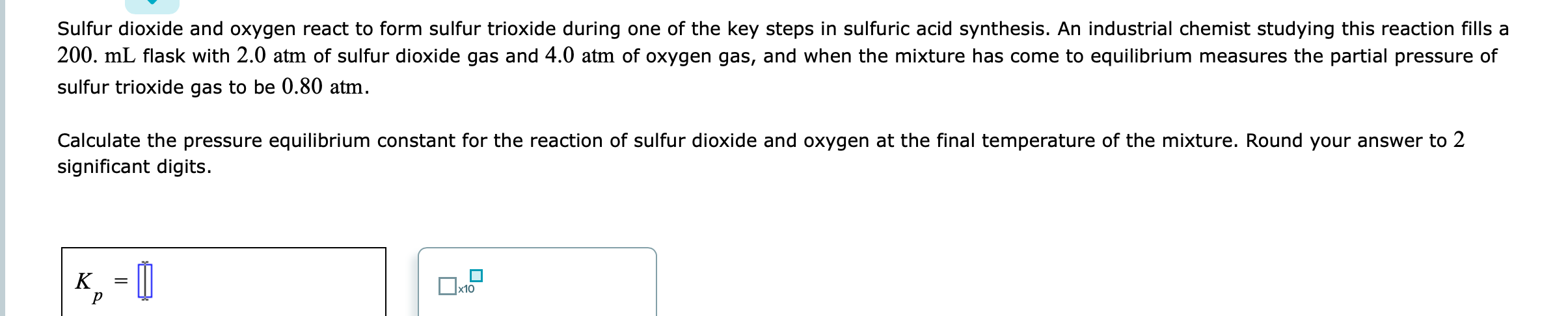 Solved Sulfur dioxide and oxygen react to form sulfur | Chegg.com