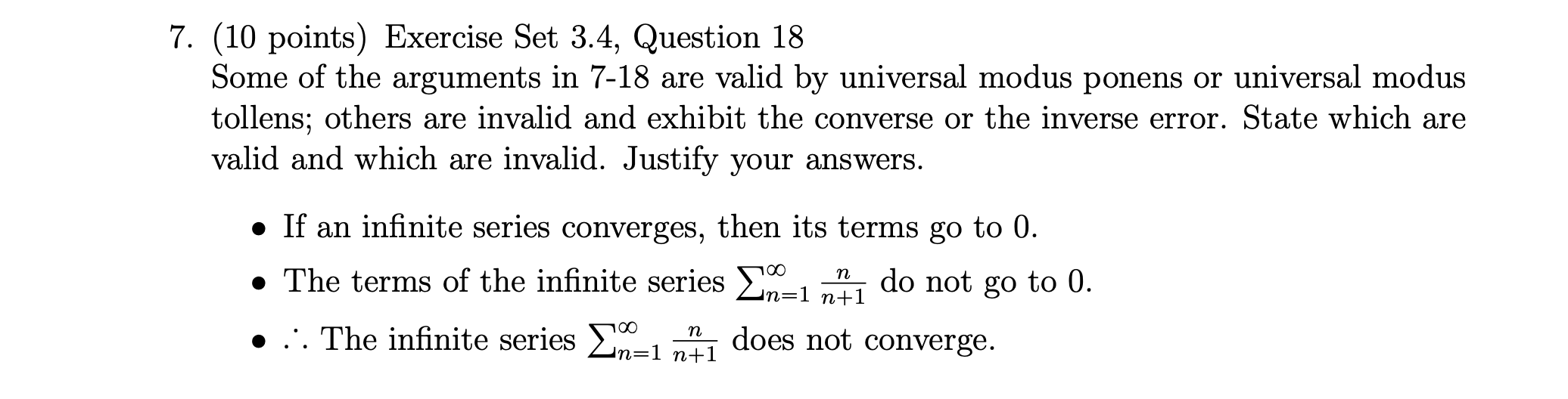 Solved 7. (10 points) Exercise Set 3.4, Question 18 Some of | Chegg.com Solved 7. (10 points) Exercise Set 3.4, Question 18 Some of | Chegg.com