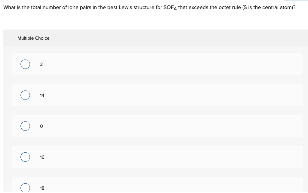 Sof4 Lewis Structure