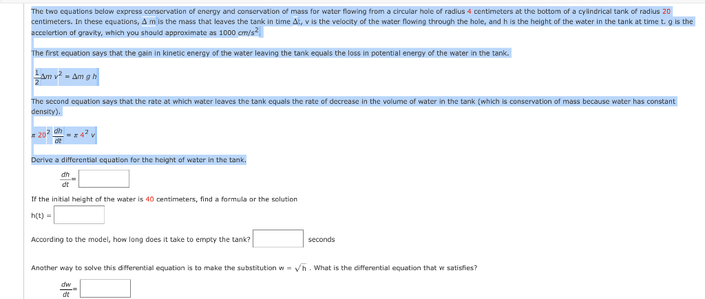 Solved accelertion of gravity, which you should approximate | Chegg.com