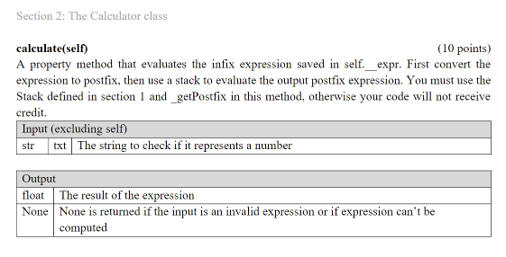 Solved Please implement the calculator class in Python with | Chegg.com Solved Please implement the calculator class in Python with | Chegg.com