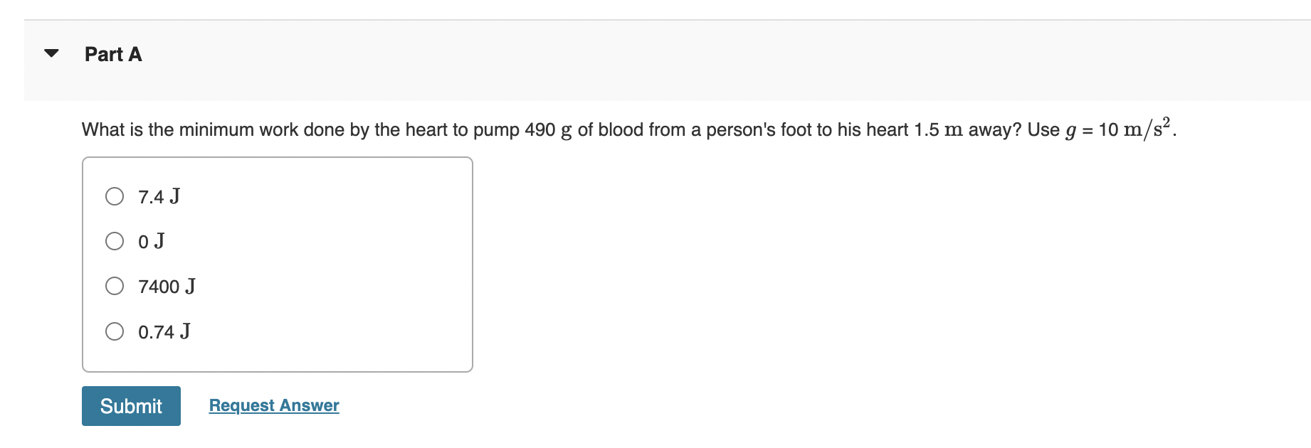 Solved What is the minimum work done by the heart to pump | Chegg.com