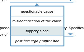 12. Causal Fallacies Because causal thinking plays | Chegg.com