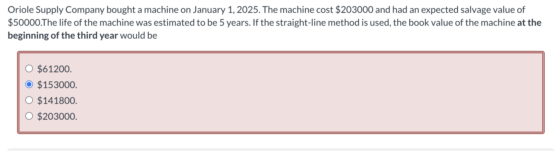 Solved Oriole Supply Company bought a machine on January | Chegg.com