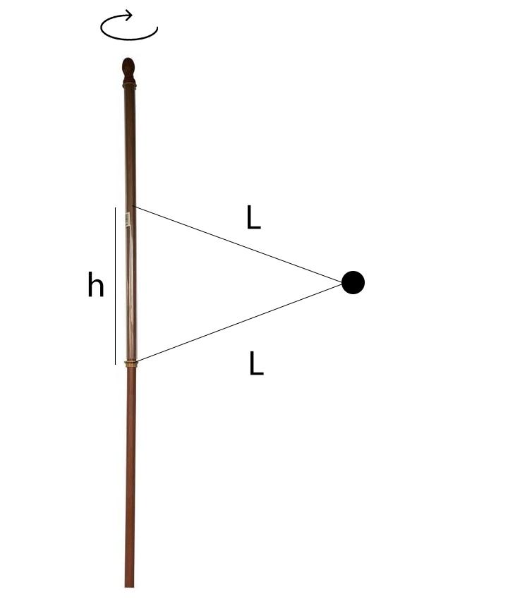 Solved Two strings are tied to a pole with mass , which | Chegg.com