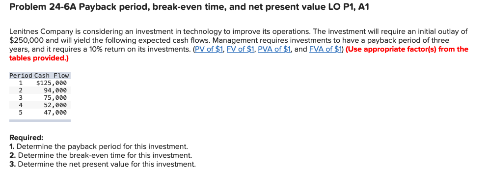 Solved Lenitnes Company is considering an investment in | Chegg.com Solved Lenitnes Company is considering an investment in | Chegg.com